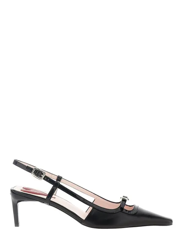 ROGER VIVIER Viv' Canard Slingbacks - Black
