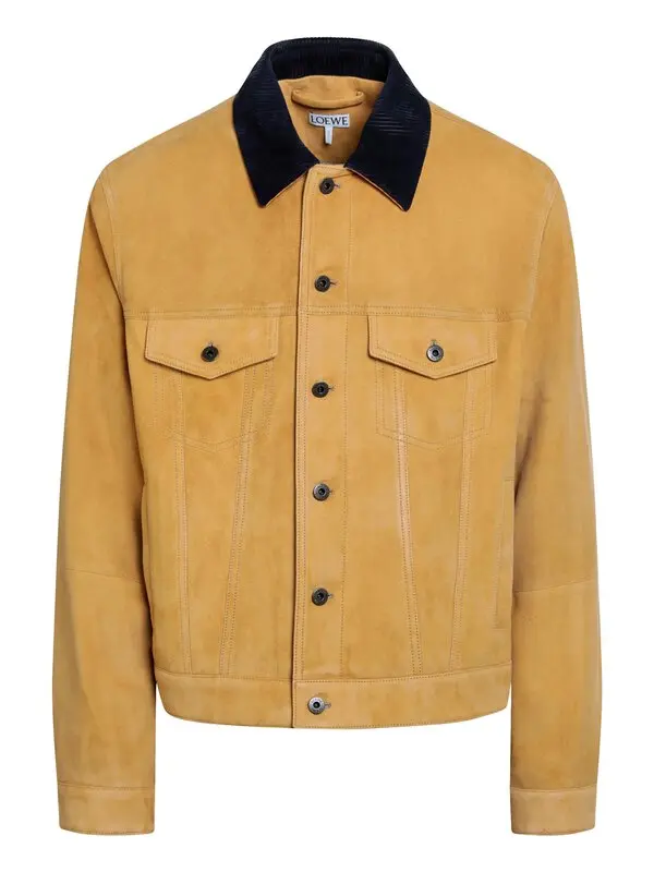 Loewe Suede Jacket - Brown