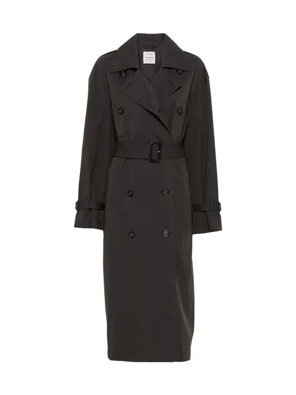 TOTEME Cotton Blend Trench Coat - Multicolor