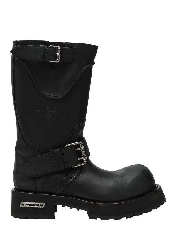 Balenciaga Venom Calfskin Boots - Black