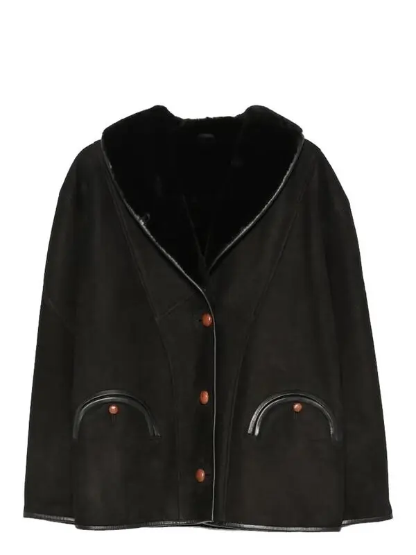 BLAZÉ MILANO Jackets Faux Fur & Shearling Jackets - Black