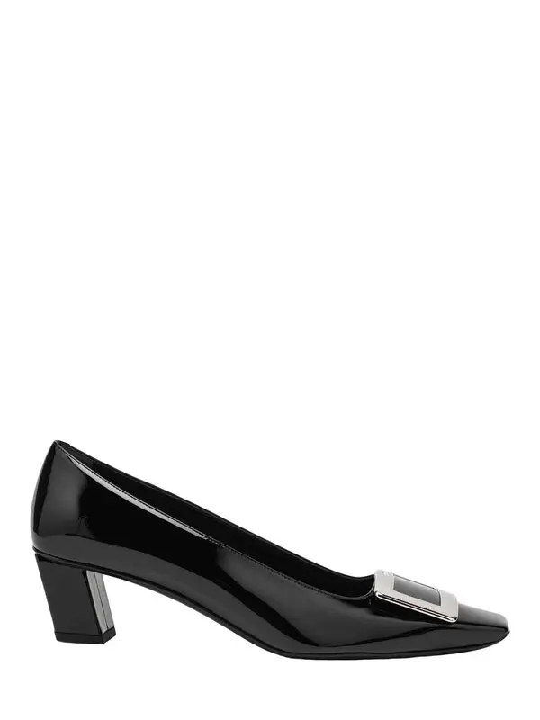 ROGER VIVIER Belle Vivier Patent Leather Decolletes - Black