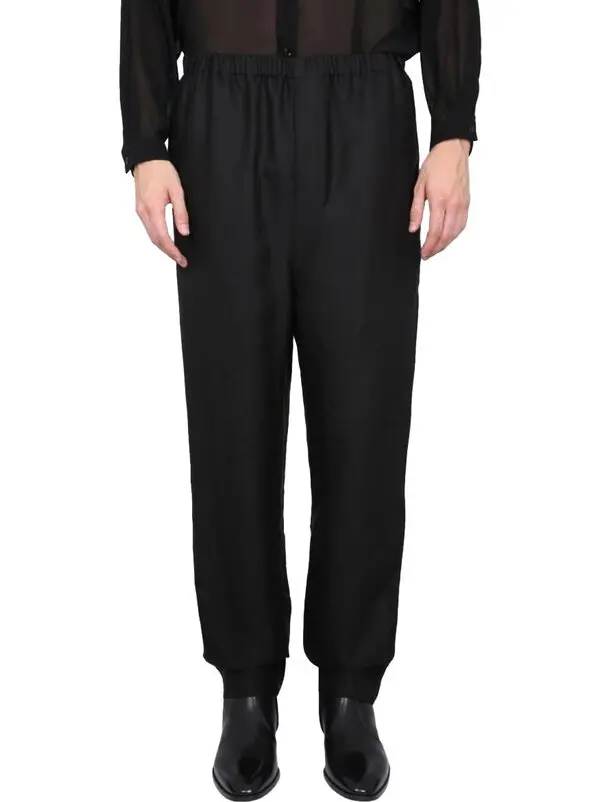 Saint Laurent High Waist Pants - Black
