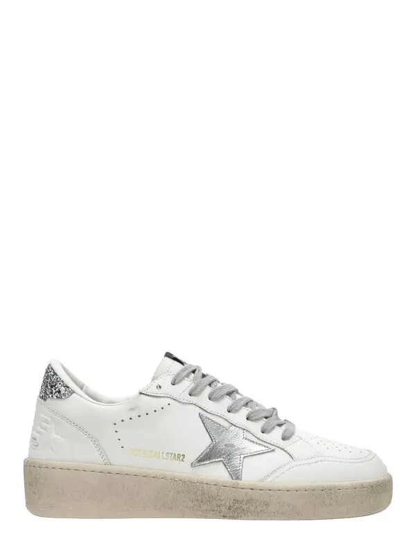GOLDEN GOOSE Glitter Ball Star Sneakers - White