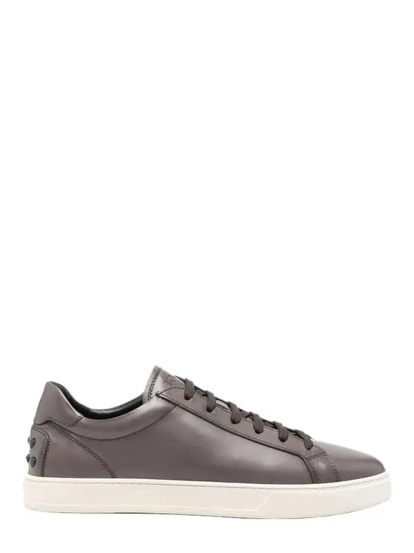 TOD'S Leather Low-top Trainers - Gray