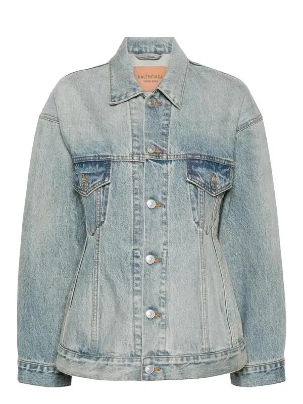 Balenciaga Jackets Denim Jackets - Blue