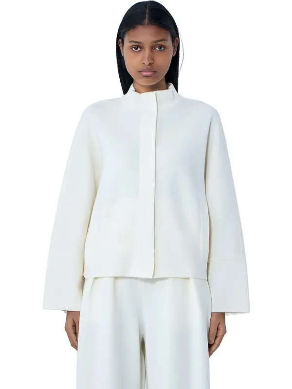 Max Mara Structured Wool-blend Jacket - White