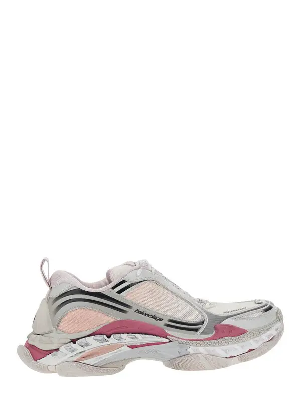 Balenciaga Triple-s 2' Sneakers With Logo On The Front And Back And Worn Effect In Leather For - Multicolor