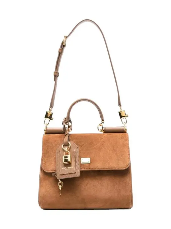 Dolce & Gabbana Suede Tote Bag - Brown