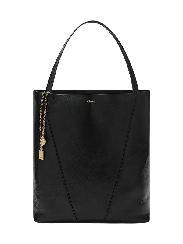 Chloé Large Black Spin Tote Bag - Blue