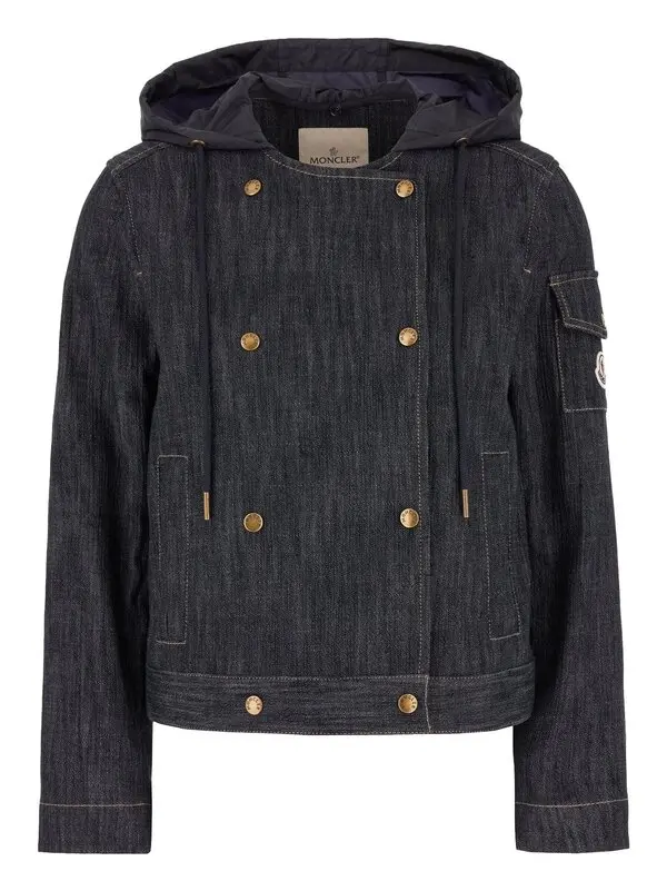 Moncler Denim Hooded Jacket - Multicolor