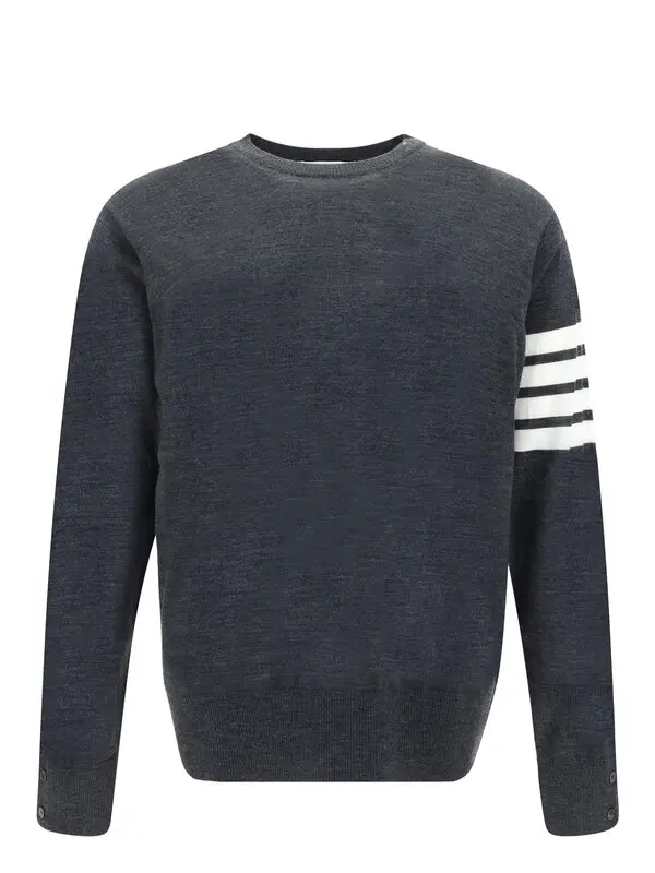 Thom Browne Virgin Wool Sweater - Gray