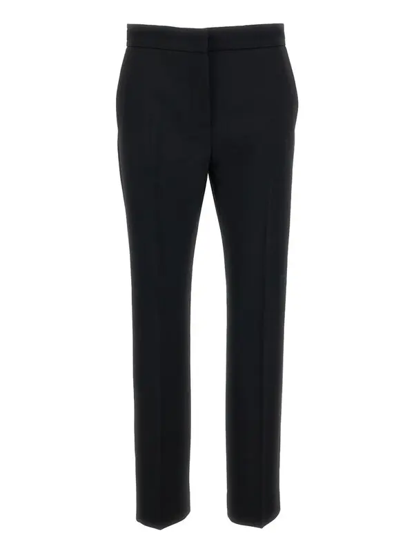 Max Mara Slim-fit Stretch Double Wool Canvas Trousers - Multicolor