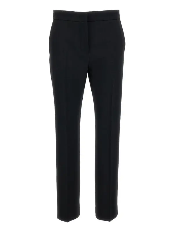 Max Mara Slim-fit Stretch Double Wool Canvas Trousers - Multicolor