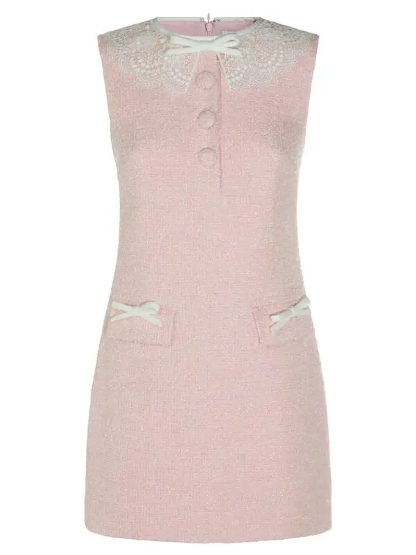 SELF-PORTRAIT Bouclé Mini Dress - Multicolor