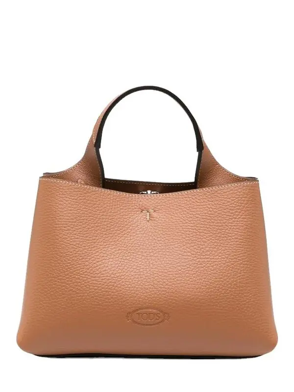 TOD'S Calf Leather Tote Bag - Brown