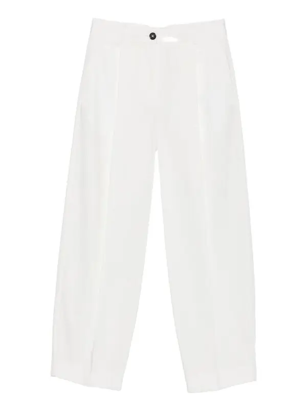 TOTEME Cotton Trousers - Multicolor