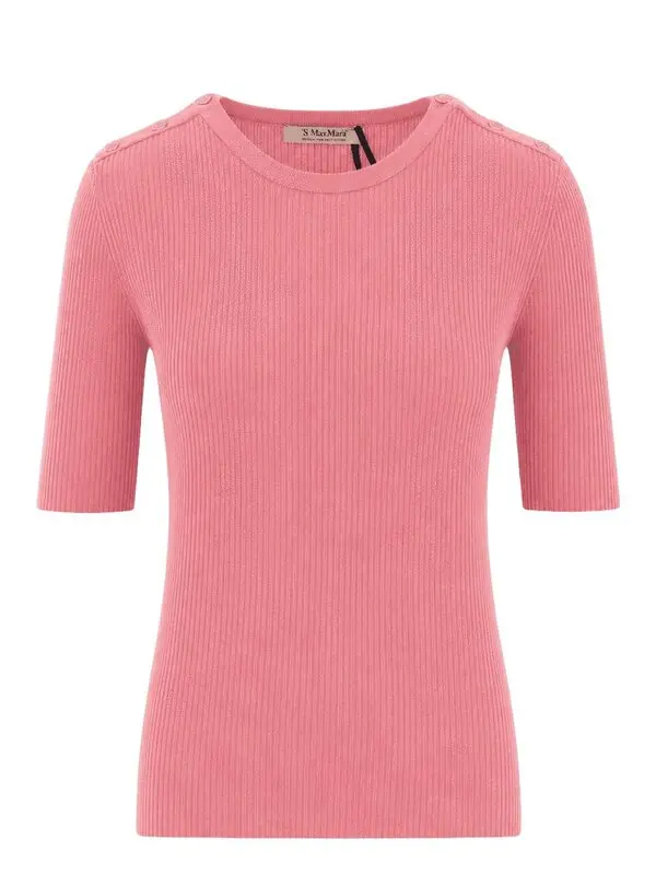 Max Mara Ribbed Riviera Sweater - Pink