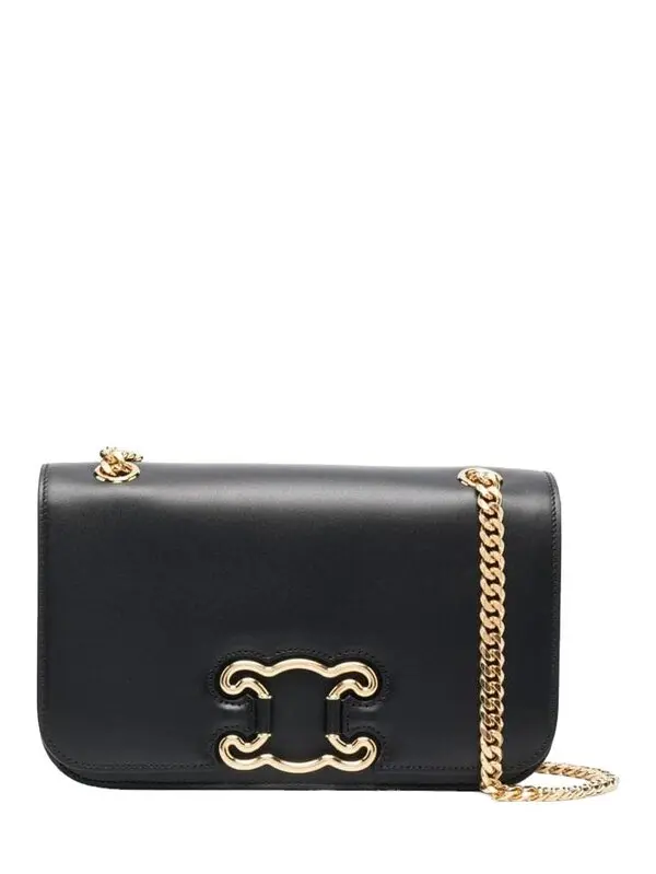 Celine Leather Cross Body Bag - Black