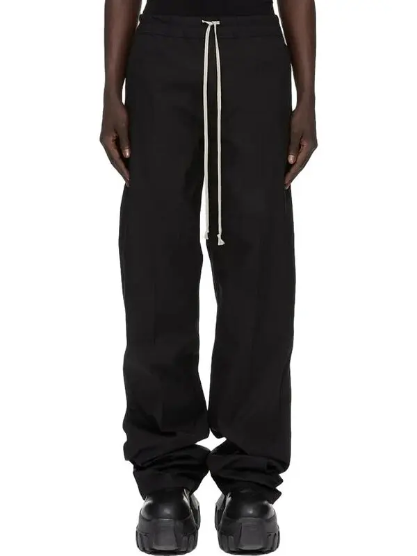 Rick Owens Straight Leg Trousers - Black