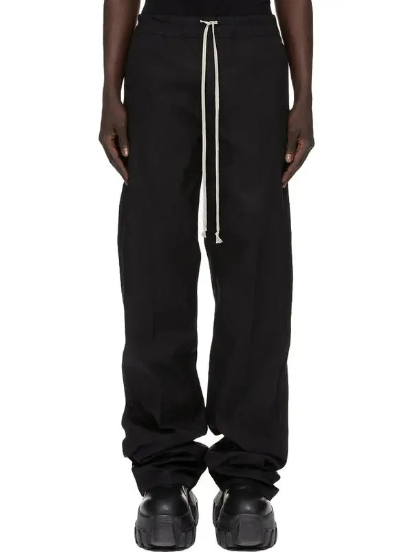 Rick Owens Straight Leg Trousers - Black