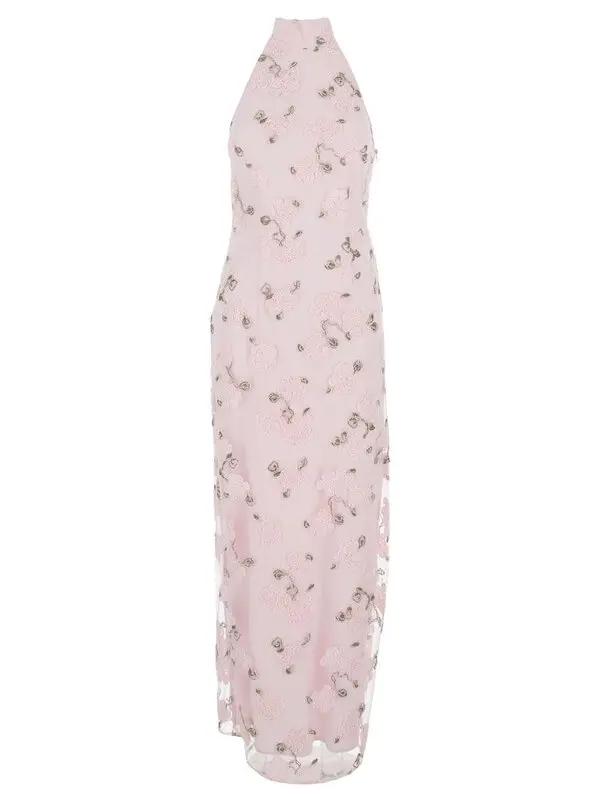 ROTATE BY BIRGER CHRISTENSEN Floral Open-back Long Dress - Multicolor