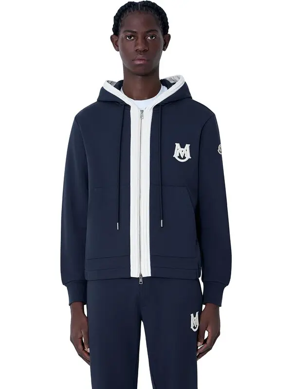 Moncler Zip-up Hoodie - Blue