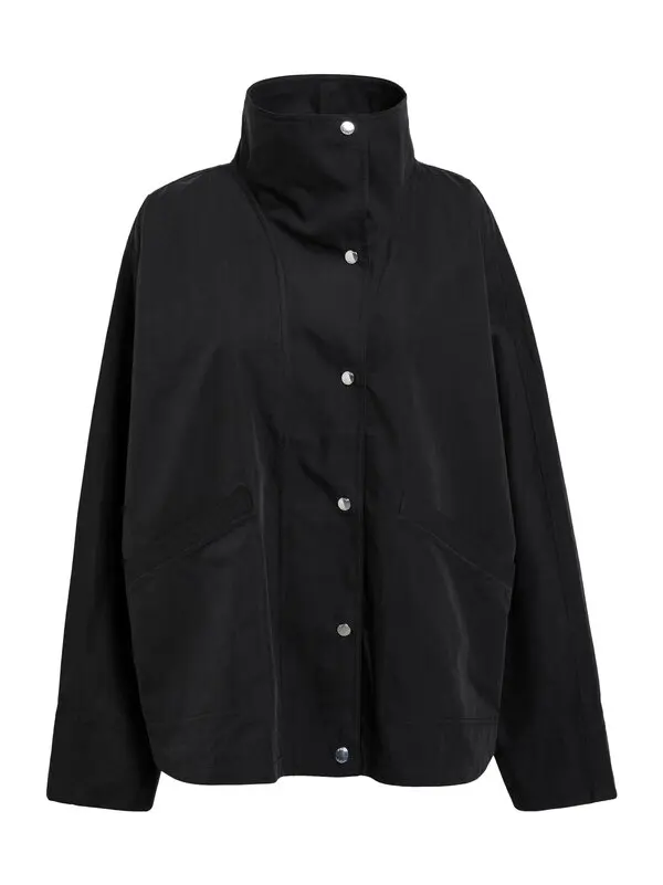 TOTEME Cotton-blend Windbreaker Jacket - Black