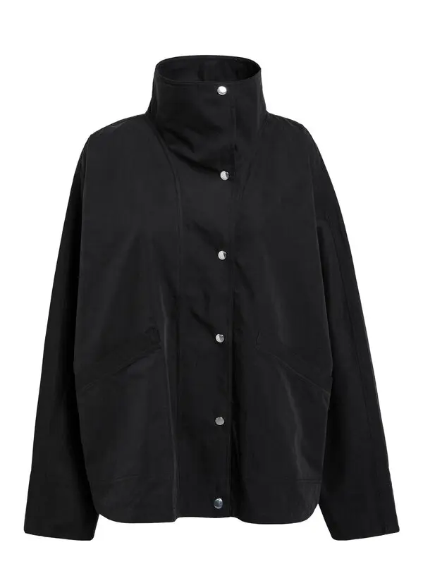 TOTEME Cotton-blend Windbreaker Jacket - Black