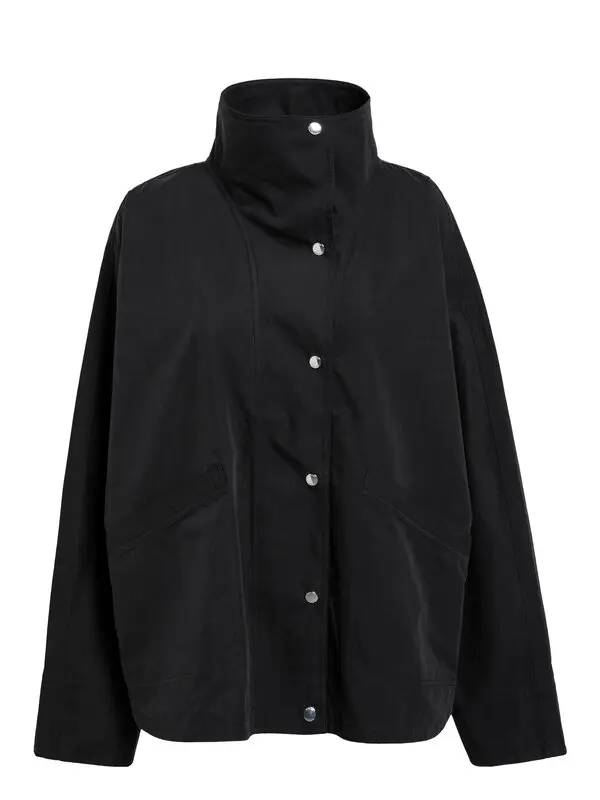 TOTEME Cotton-blend Windbreaker Jacket - Black