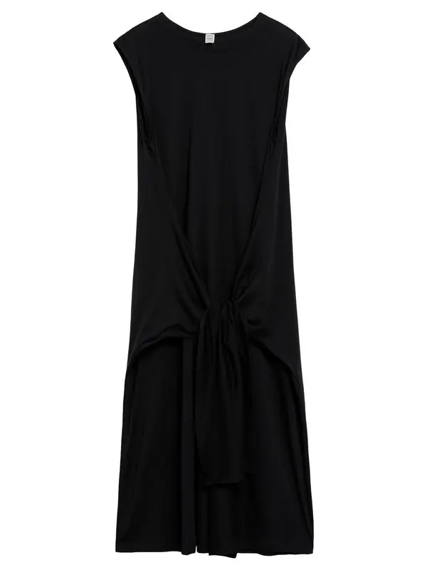 TOTEME Cotton Maxi Jersey Dress - Black