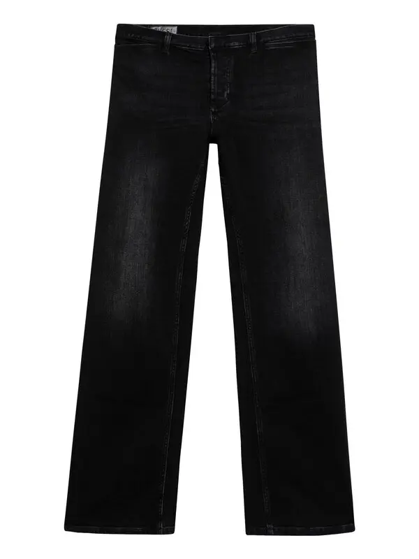 Gucci Stretch Denim Trousers With Washed Effect - Black