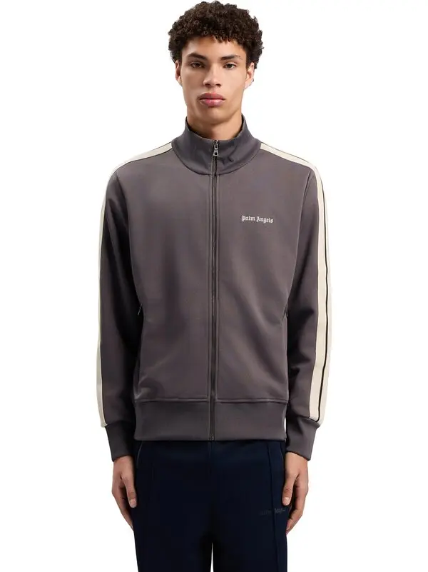 Palm Angels Classic Logo Track Jacket - Gray