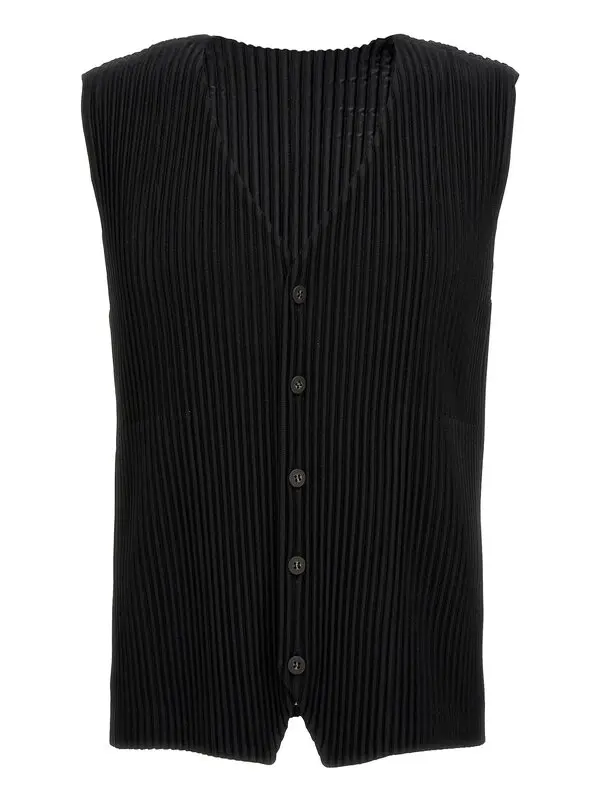 Issey Miyake Basics Vest - Black
