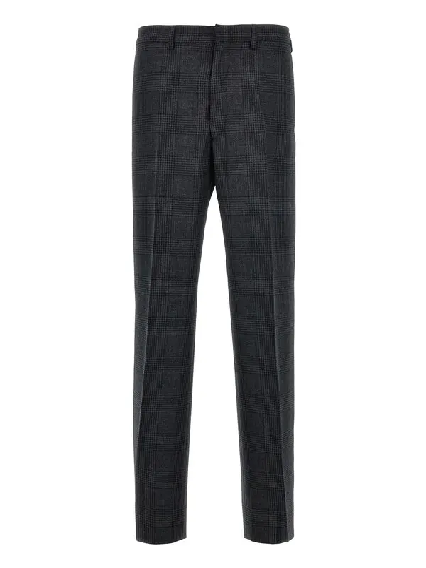 Prada Check Pants - Gray