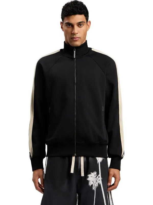Palm Angels Performance Zip-up Track Jacket - Black