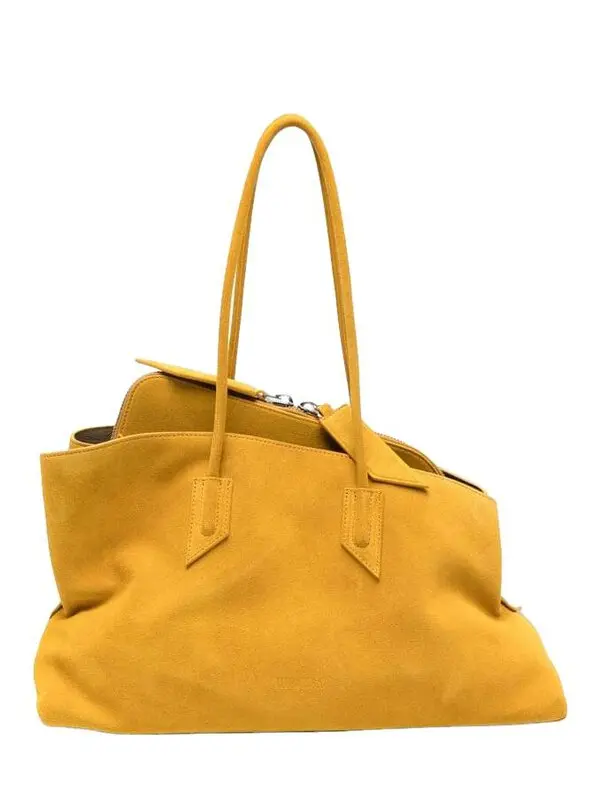 Attico Calf Suede Tote Bag - Yellow