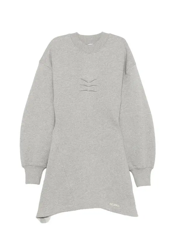 Attico Cotton Jersey Dress - Gray