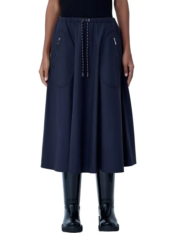 Moncler Technical Drawstring Skirt - Blue