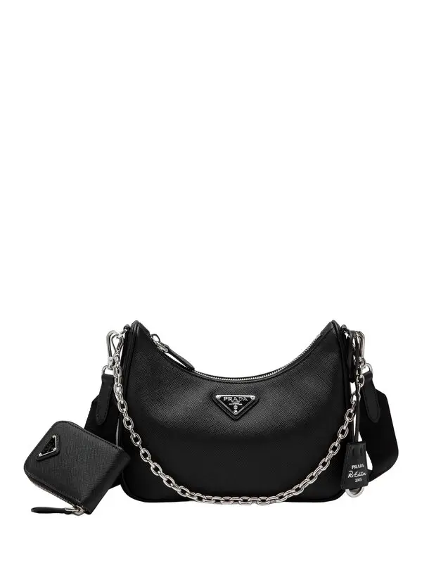 Prada Re-edition 2005 Leather Bag - Black