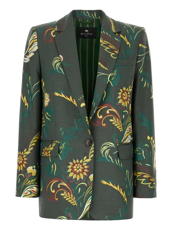 Etro Printed Blazer - Multicolor