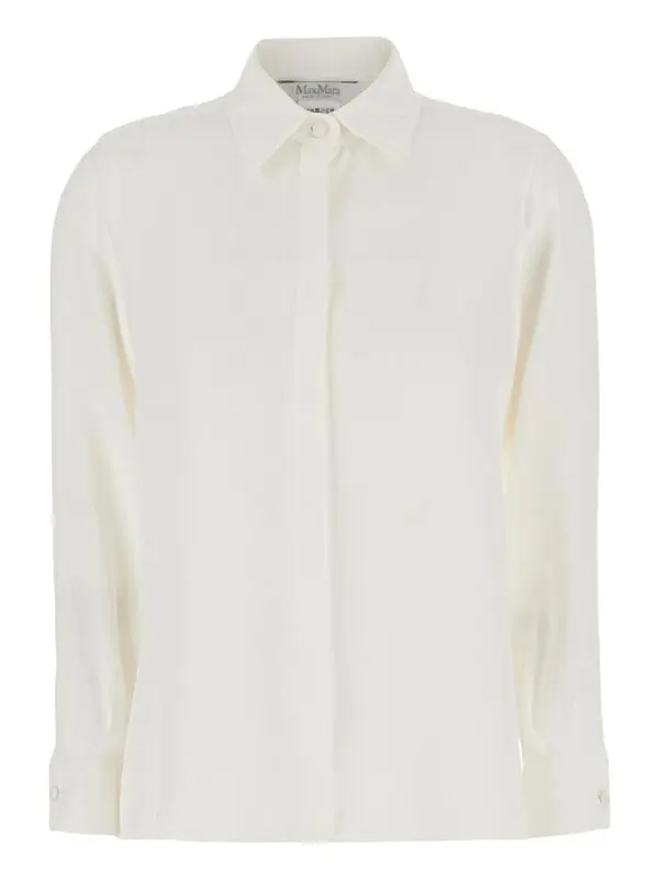 Max Mara Geranio Silk Shirt - White