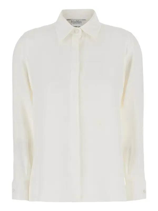 Max Mara Geranio Silk Shirt - White