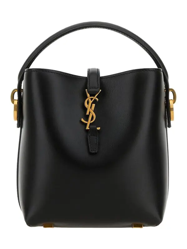 Saint Laurent Le 37 Leather Shoulder Bag - Black