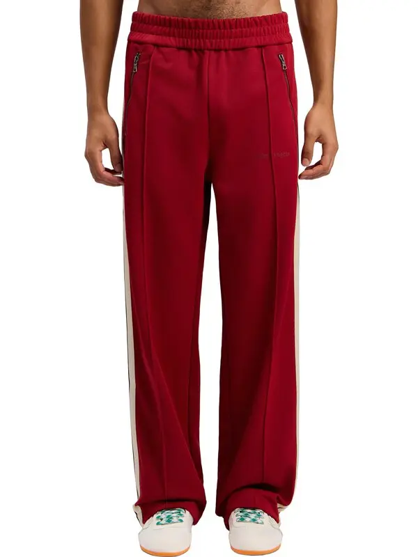 Palm Angels Classic Logo Zip-up Track Pants - Red