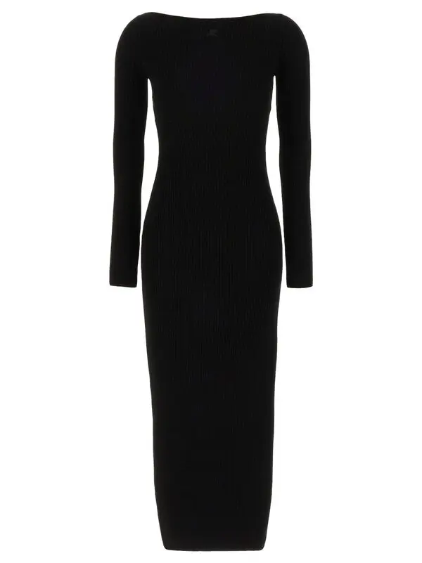 COURREGES Ribbed Knit Dress - Multicolor