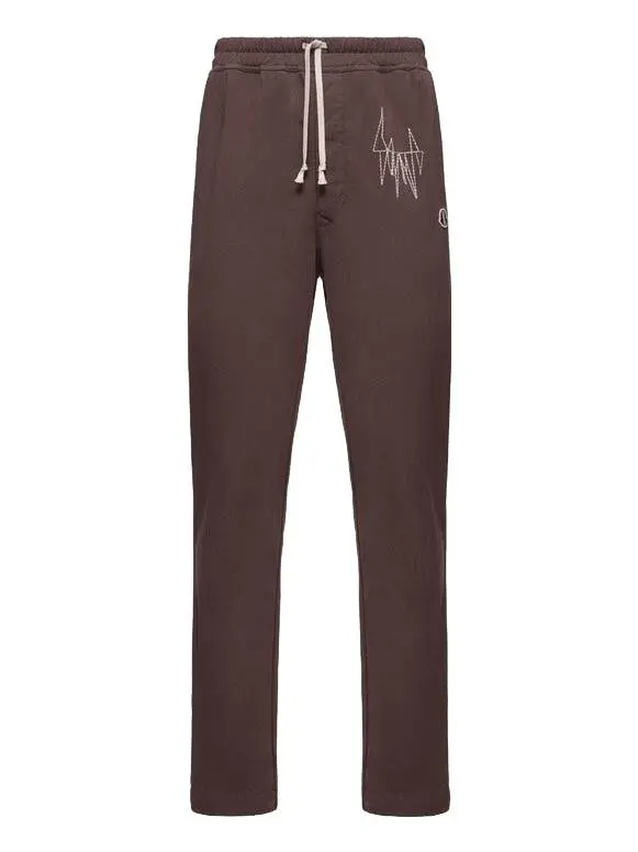 Moncler Grey Trousers Track Pants - Gray