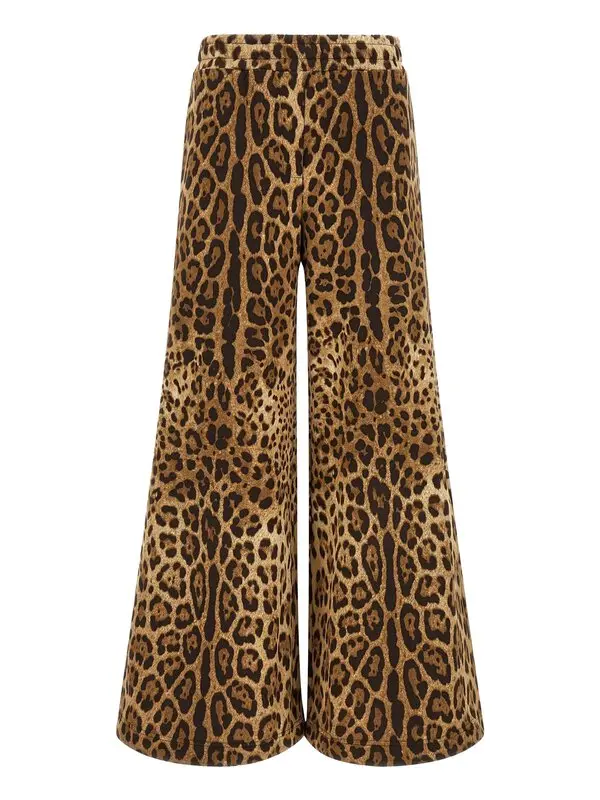 Dolce & Gabbana Leo Print Trousers - Brown