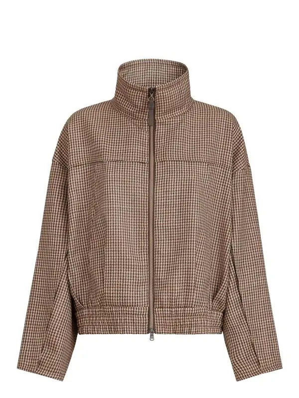 Brunello Cucinelli Wool Blouson Jacket - Multicolor