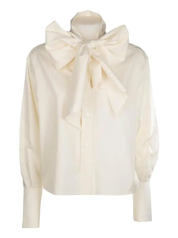 Celine Silk Bow Detail Shirt - Multicolor
